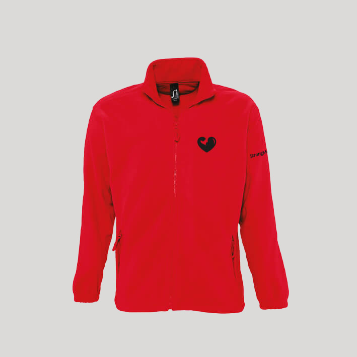 Unisex StrongMen Fleece (Red) - StrongMen